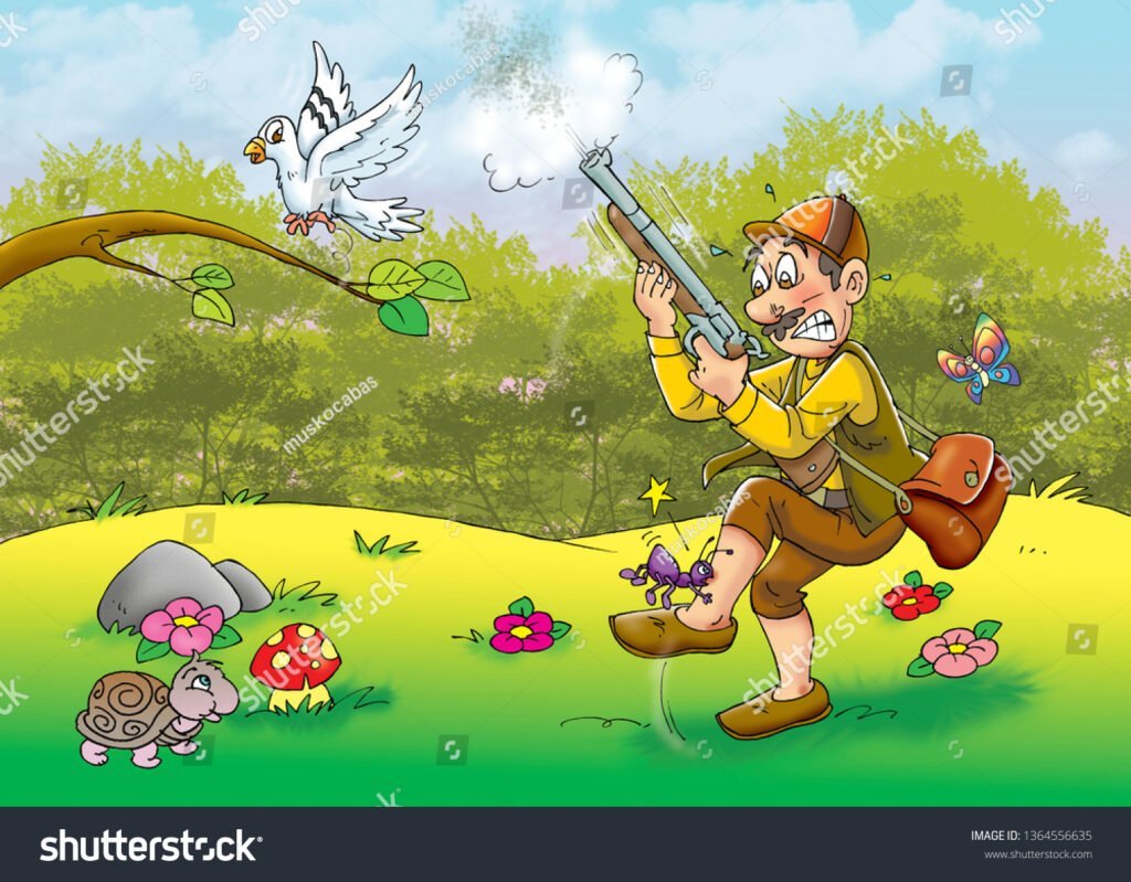 Ant And Dove Story Images Step by Step